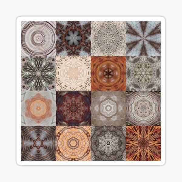 "Patchwork Earth" Sticker by Sugarloafdesign | Redbubble