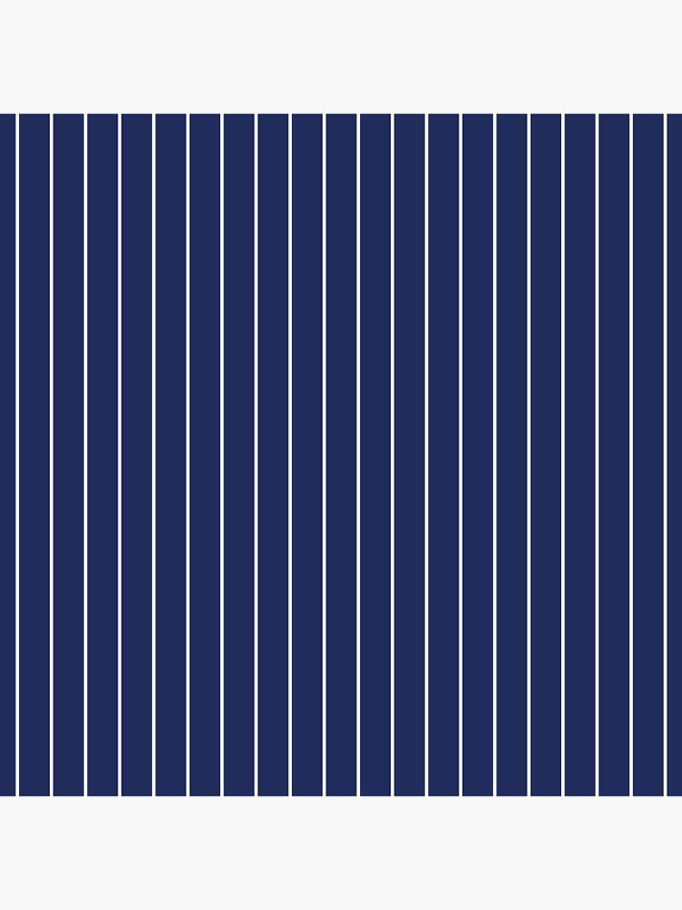 "Classic White Baseball Stripe Lines On Blue" Sticker for Sale by ...