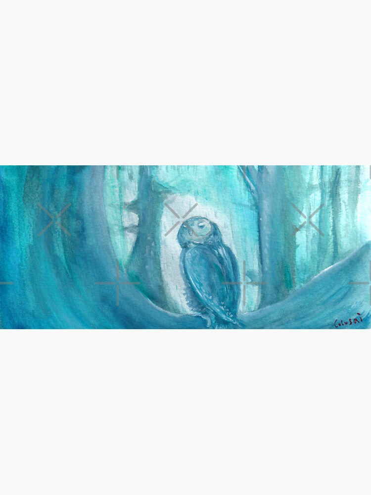 "A Wise Owl" Sticker by ColusaiArt | Redbubble