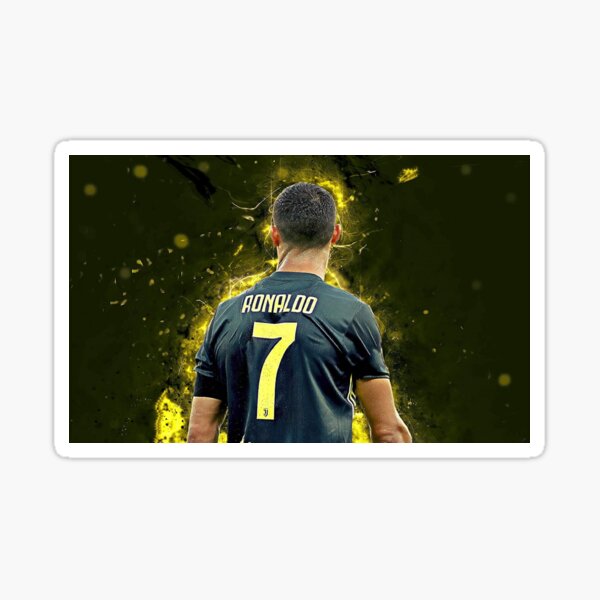 "Cristiano Ronaldo, number 7" Sticker by BIHSELLER | Redbubble