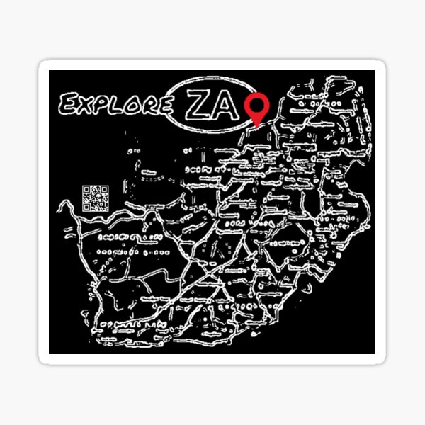 "Explore ZA" Sticker by BarendL | Redbubble