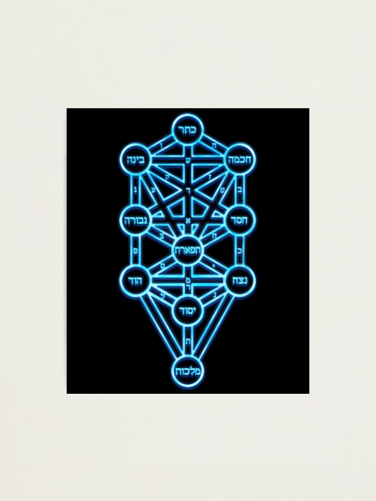 "Kabbalah Sephiroth Tree of Life Symbol - Floating, Glowing Sigil Decal ...