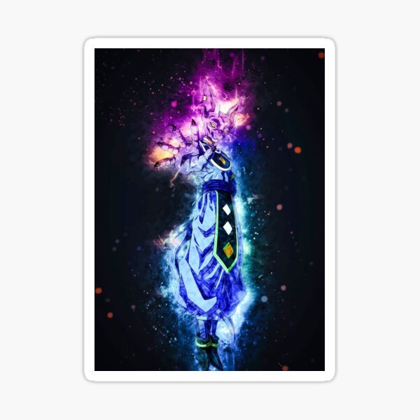 "Beerus Dragon Ball Anime" Sticker for Sale by Spacefoxart | Redbubble