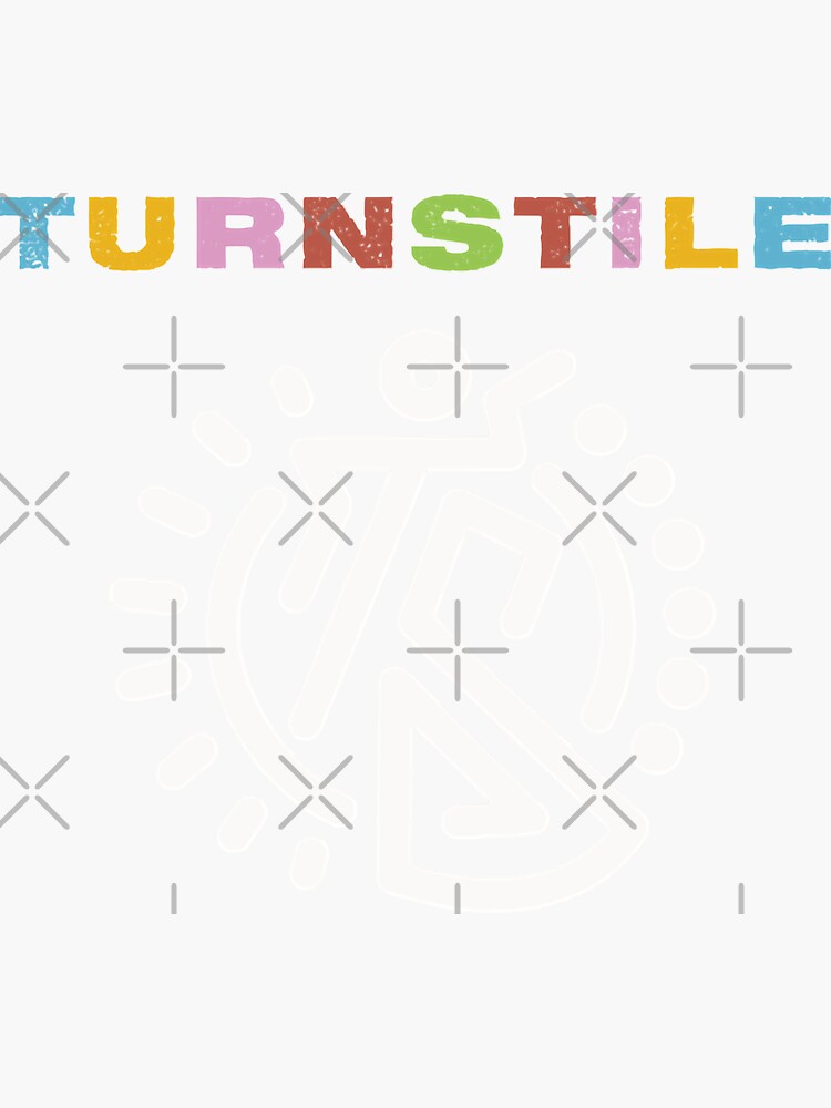 "Gift For Men Band Logo Turnstile People Awesome For Movie Fan" Sticker ...