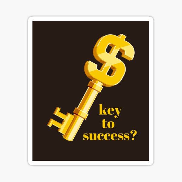 "Key to success" Sticker by lassale1809 | Redbubble
