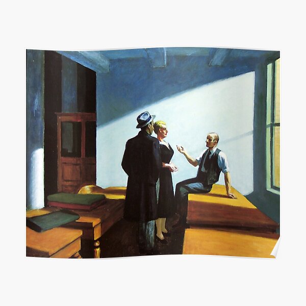 "Conference At Night, By edward Hopper Art Work" Poster for Sale by ...