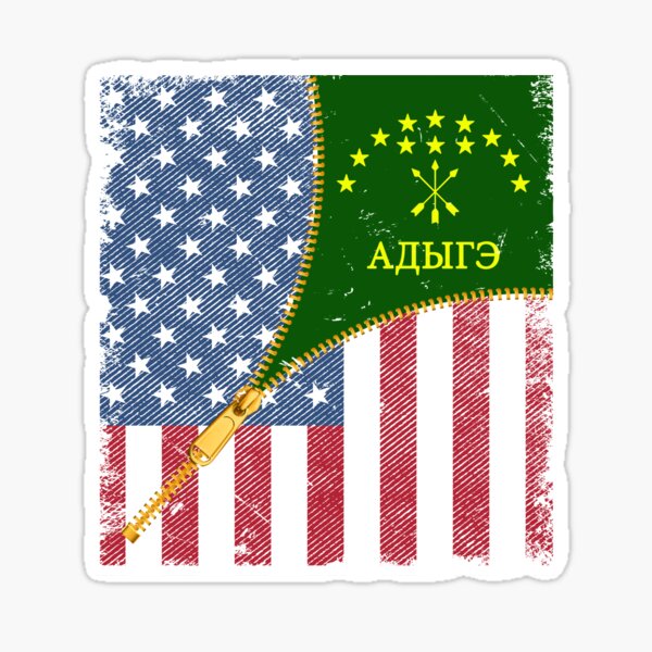 "circassian,Circassian Flag,adiga." Sticker by ShadiAdiga | Redbubble