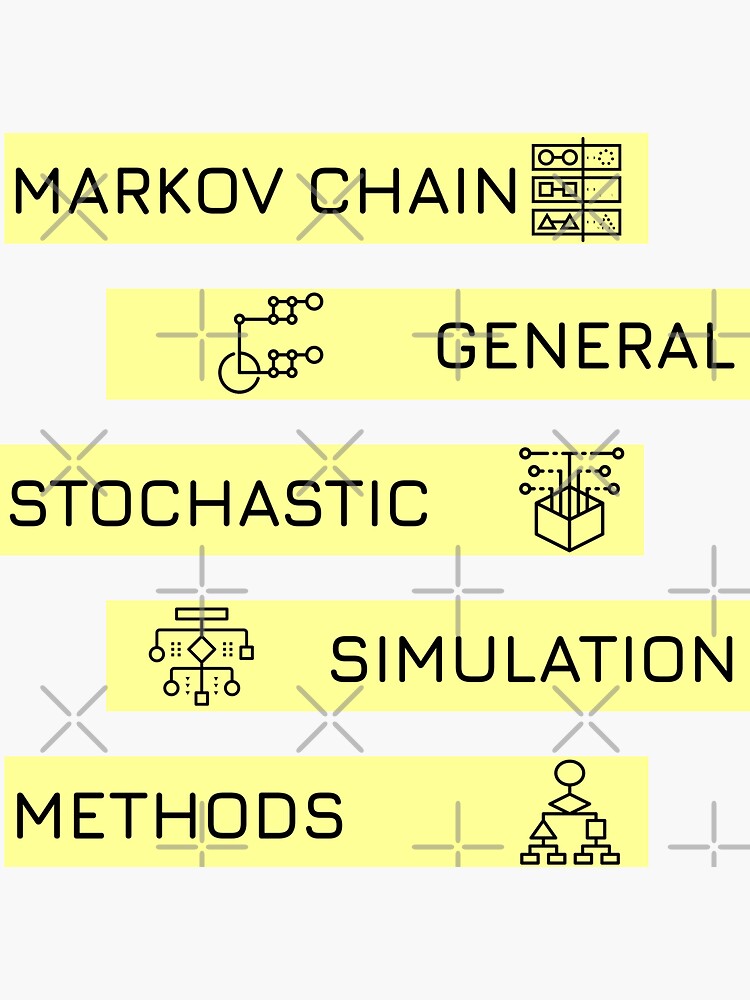 Pegatina «cadena de markov cadenas de markov matriz de cadena de markov cadena de markov python ...
