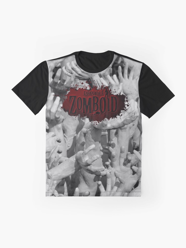 "Project Zomboid Hands with Blood Splatter - Gamer" Graphic T-Shirt for ...