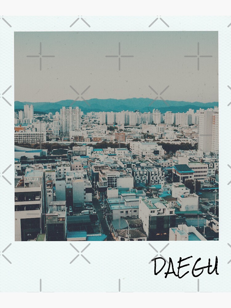 "Daegu South Korea Vintage Film White Frame Souvenir" Sticker by ...