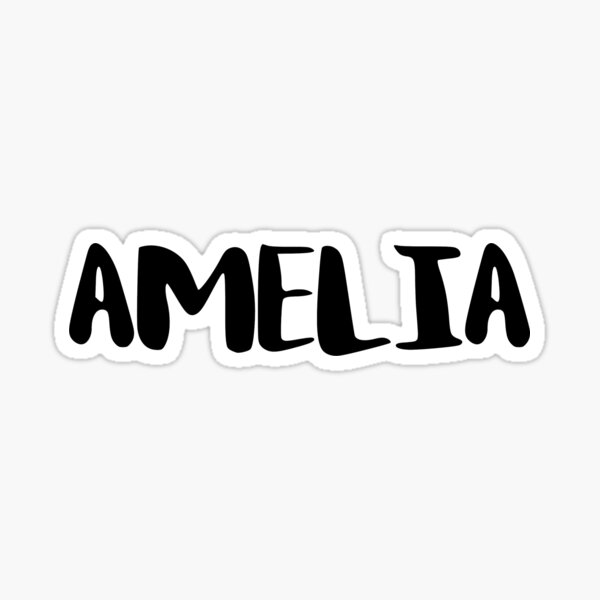 "AMELIA" Sticker by FTML | Redbubble