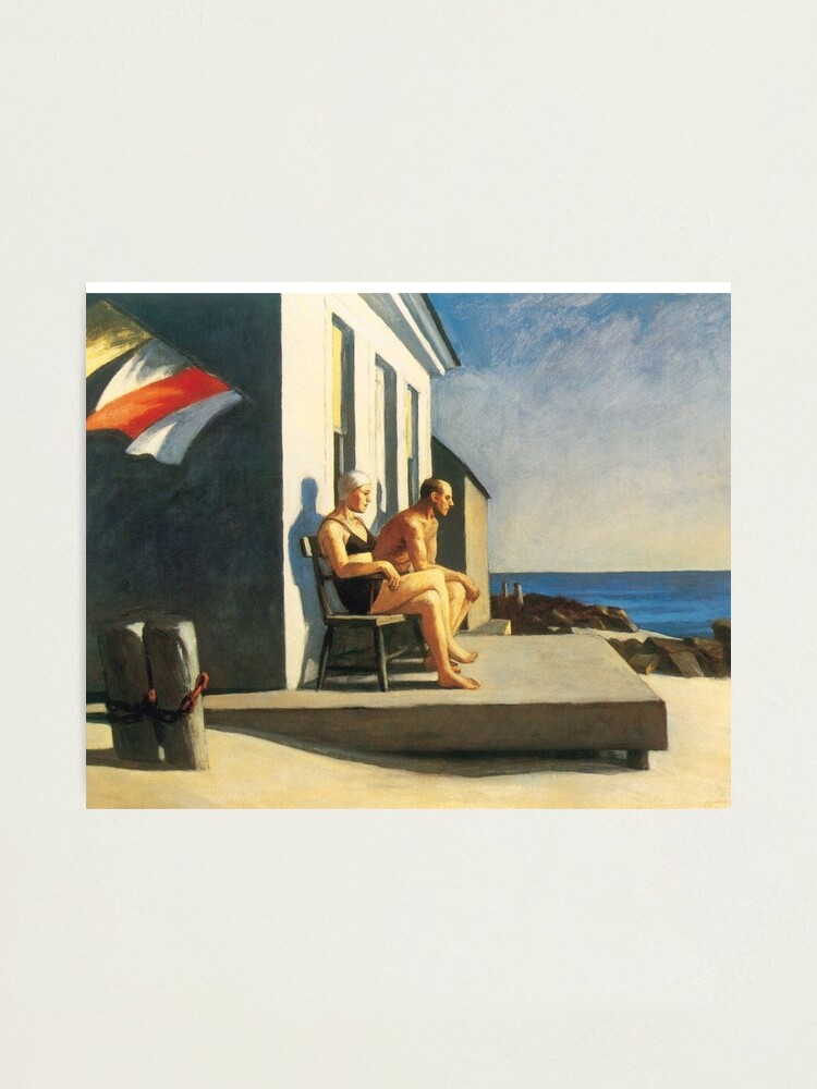 Impression photo « Observateurs de la mer, peinture à l'huile d'Edward ...