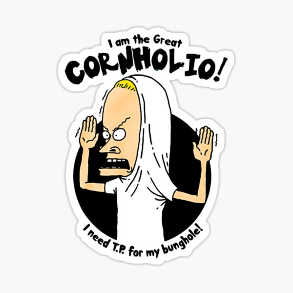 "The great cornholio scary art gift" Sticker for Sale by ElmoYomaa ...