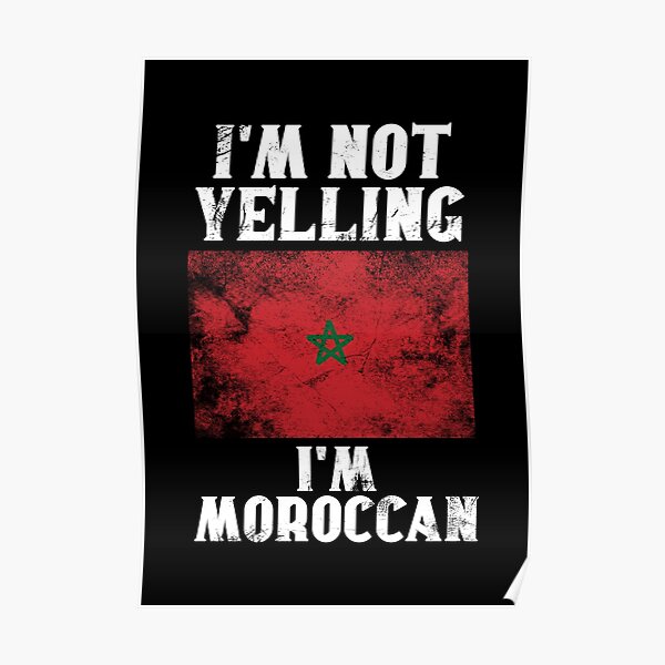 "Funny Moroccan Gift: I'm Not Yelling, I'm Moroccan - Retro Morocco ...