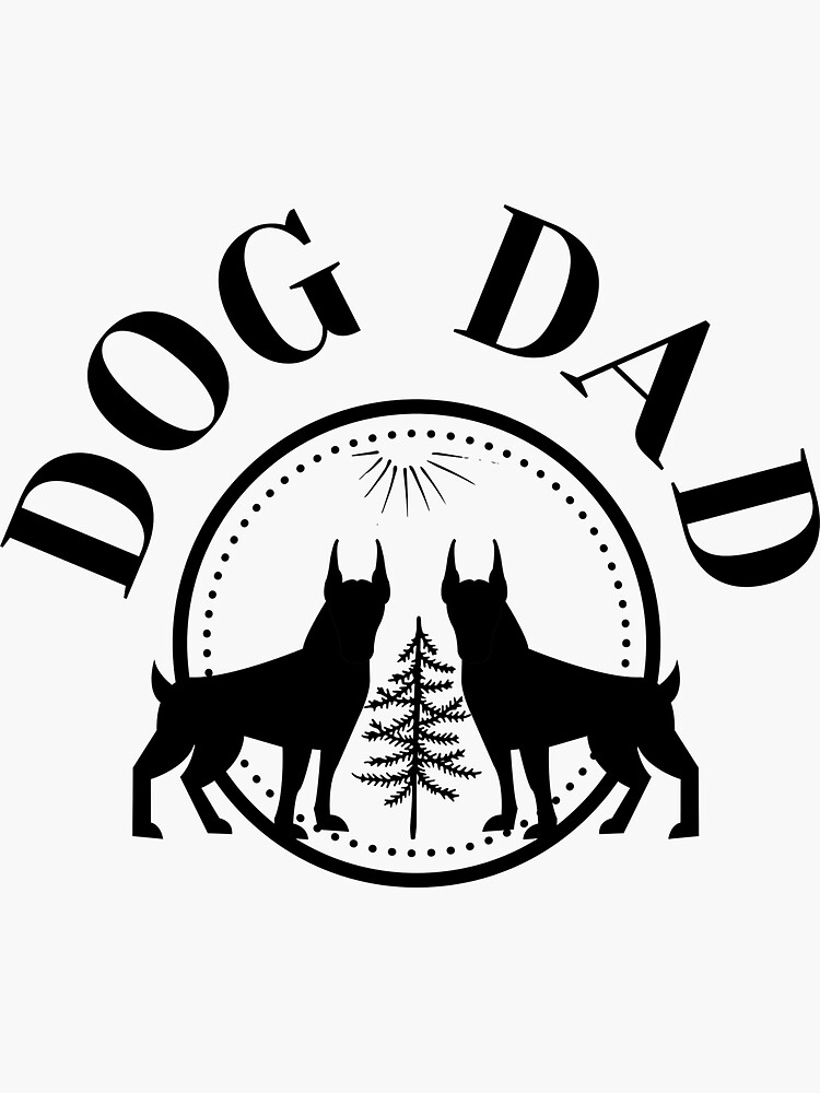 "Dog Dad" Sticker by STIGPhotoDesign | Redbubble