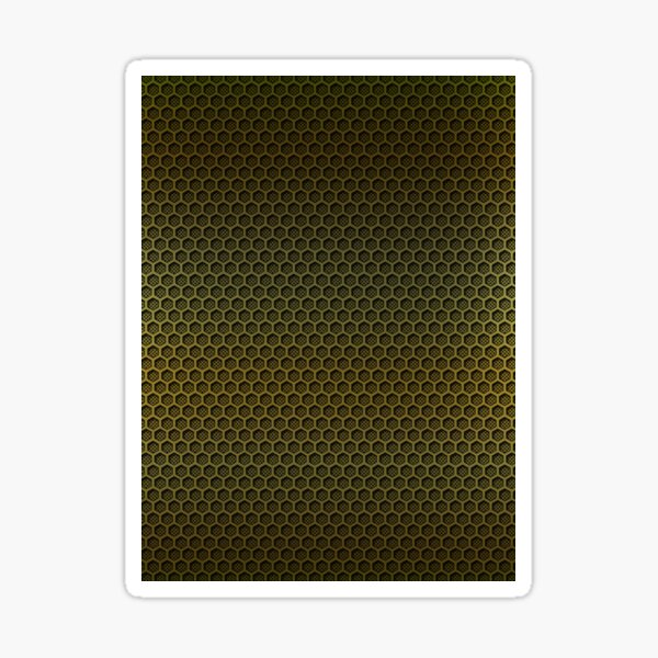"Metallic Gold Graphite Honeycomb Carbon Fiber" Sticker for Sale by ...