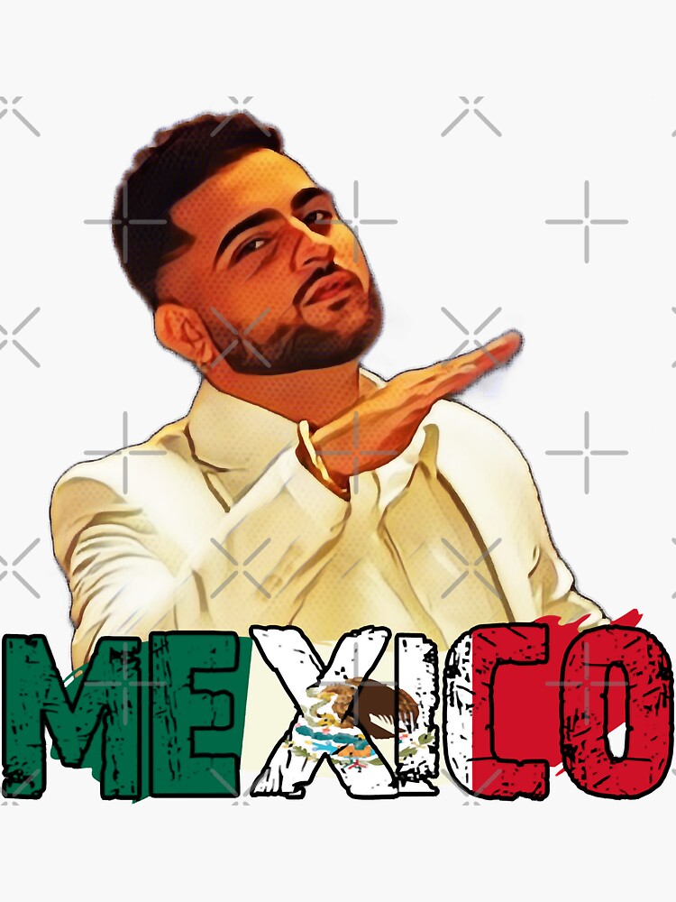 "Performances The Charm Of The Role Good Karan Aujla Mexico Stickers Fitted Cute Fans" Sticker ...