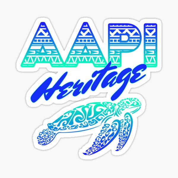 "AAPI Polynesian Turtle" Sticker for Sale by OliviaGbyKyro | Redbubble