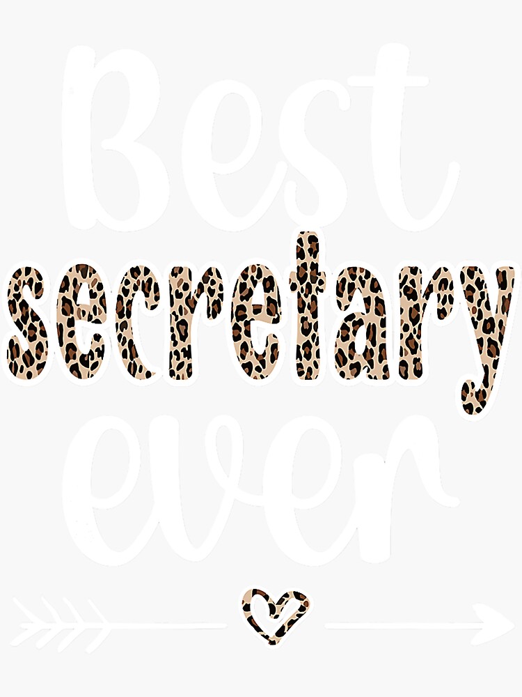 "Best Secretary Ever Office Secretary Appreciation" Sticker by ...