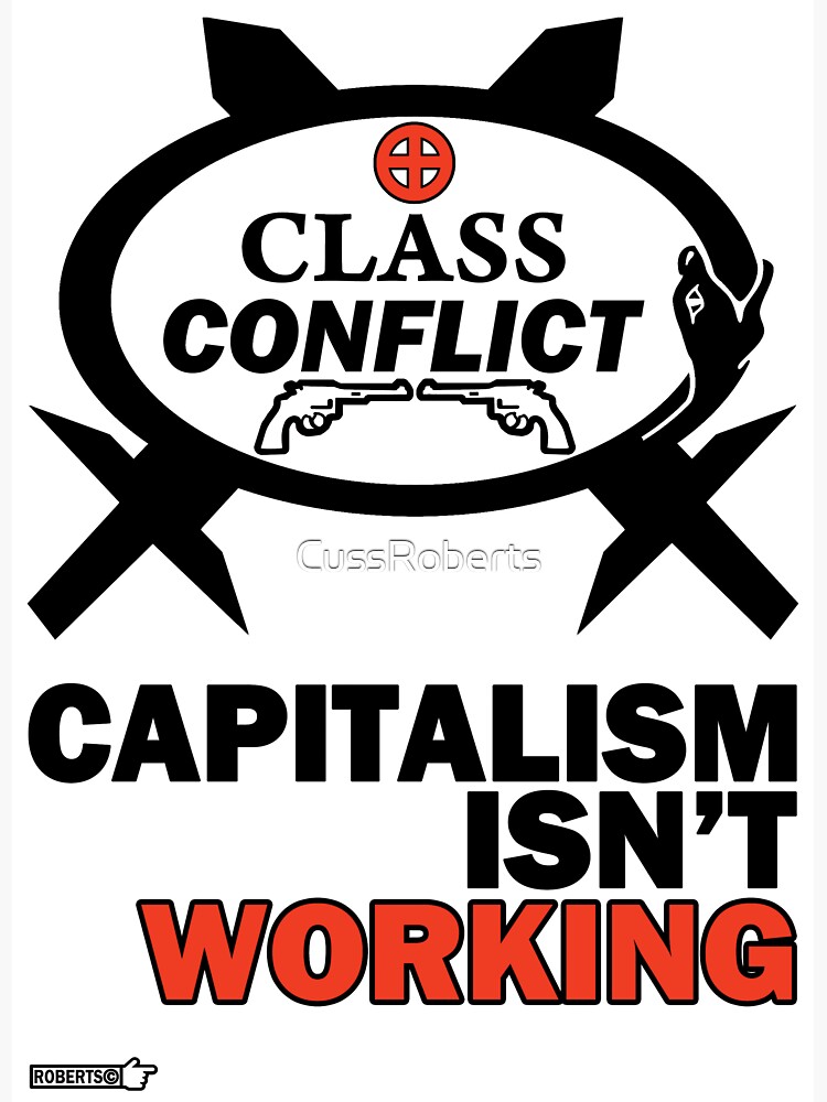 "Class Conflict (2019) " Sticker for Sale by CussRoberts | Redbubble