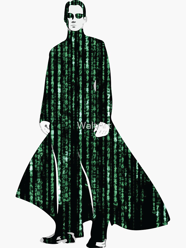 "The Matrix - Mr Anderson" Sticker for Sale by WaltArt | Redbubble