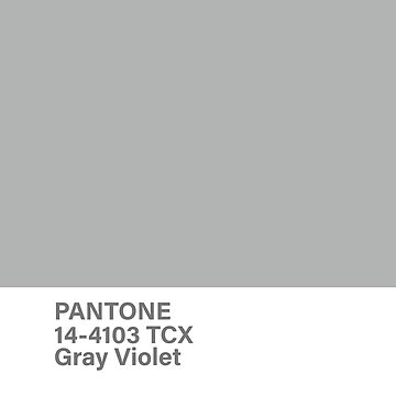 "pantone 14-4103 TCX Gray Violet" Canvas Print for Sale by princessmi ...