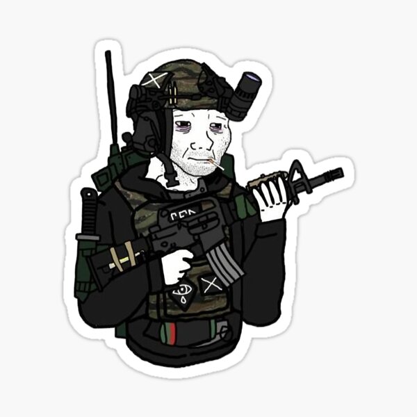 "task force doomer" Sticker by MaxwellStroman | Redbubble