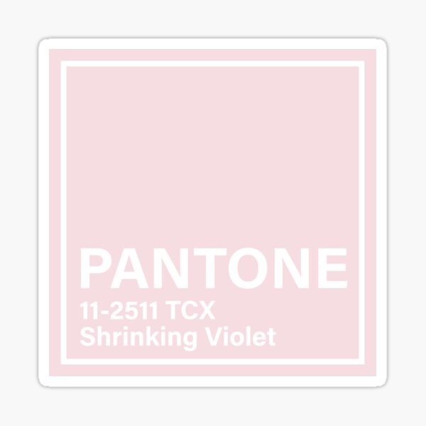 "pantone 11-2511 TCX Shrinking Violet" Sticker by princessmi-com ...