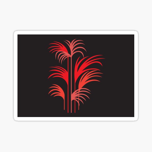"fire nation flower art" Sticker by bkarmani | Redbubble