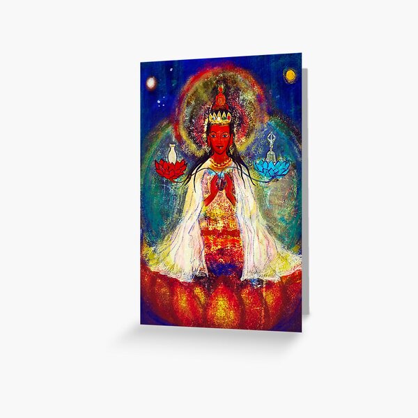 "Rainbow Aura Pandaravasini" Greeting Card by Visuddhi | Redbubble