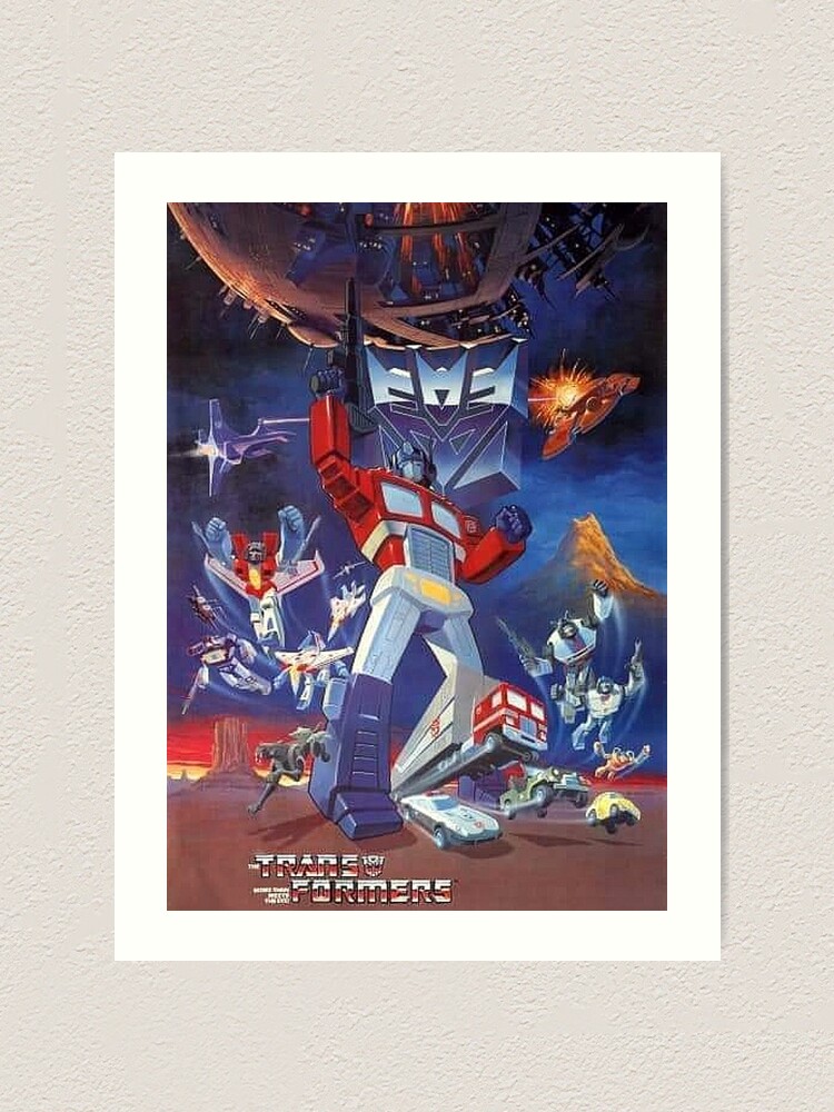 "Autobots Transformers G1 Cartoon 80s Decepticons" Art Print for Sale ...