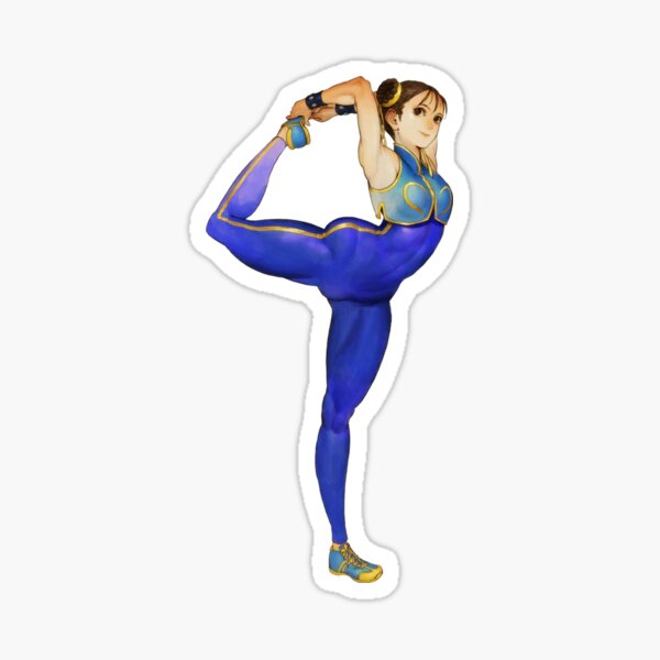 "Chun Li Stretching in Sporty Costume" Sticker for Sale by ECCHI-ART ...