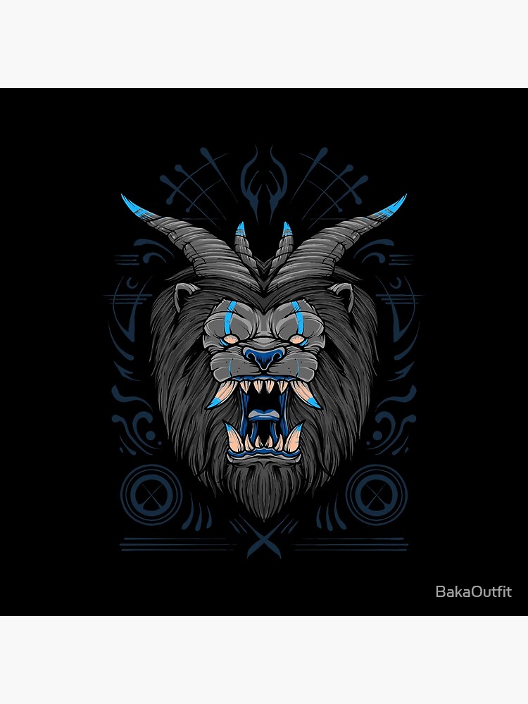 "Zodiac Devil Lion Demon Monster" Poster for Sale by BakaOutfit | Redbubble