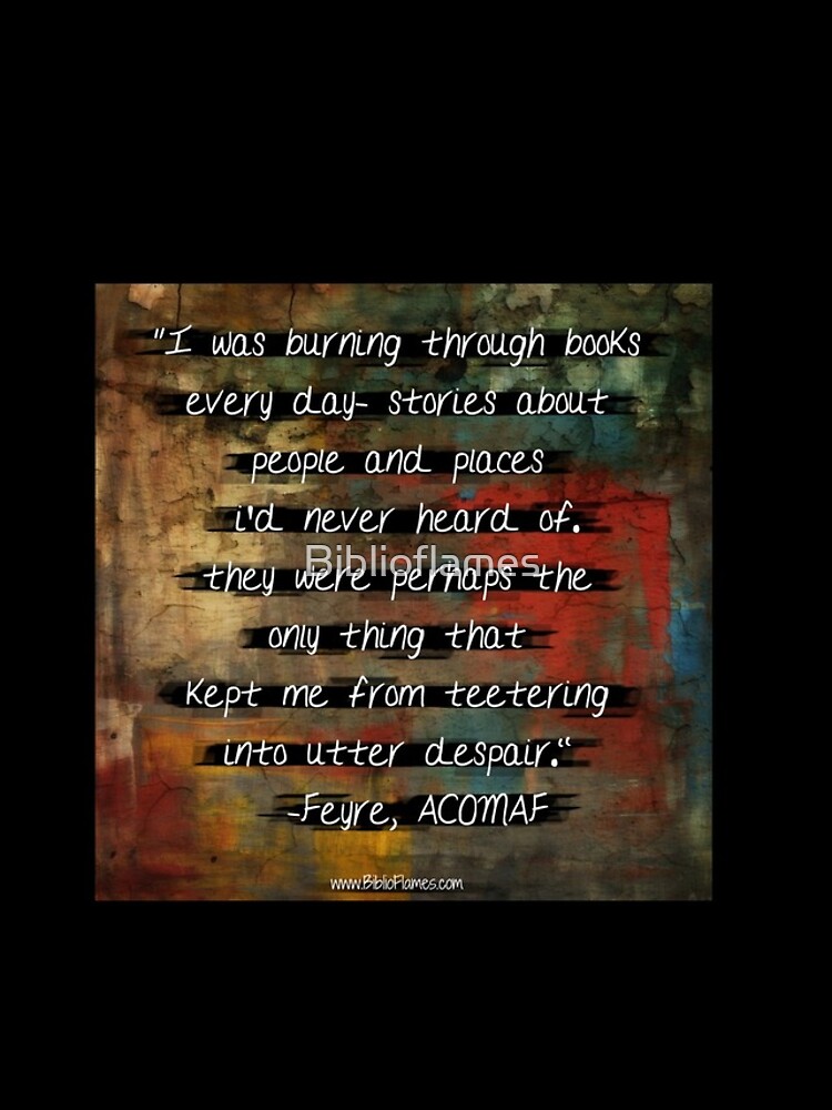 "ACOMAF Feyre Book Quote" iPhone Case for Sale by Biblioflames | Redbubble