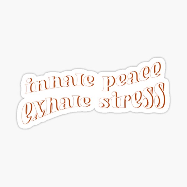 "inhale, exhale" Sticker by PastelTams | Redbubble
