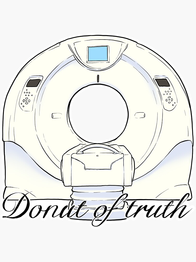 "Donut of truth - CT scanner illustration" Sticker for Sale by ...