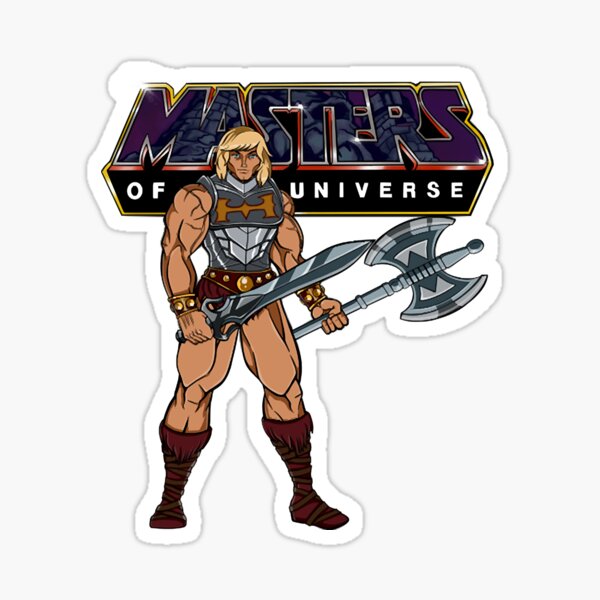 "Battle Armor He-Man" Sticker for Sale by Iolanthe337 | Redbubble