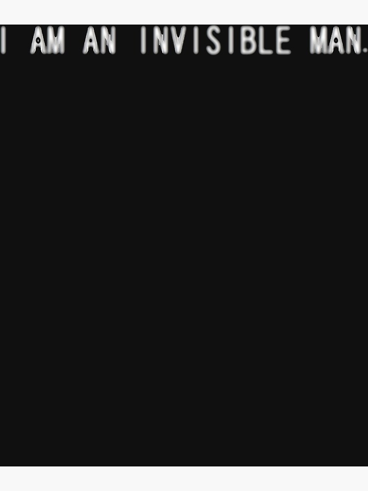 "Invsible" Poster for Sale by JesseJo1 | Redbubble