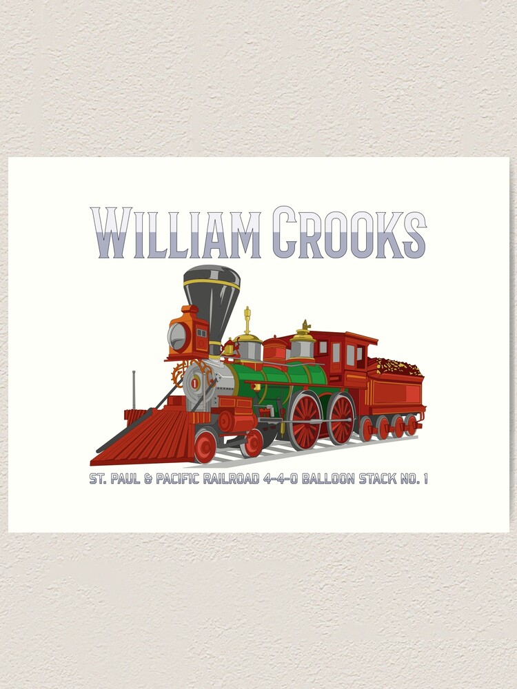 "William Crooks Balloon Stack No 1 4-4-0 Steam Locomotive Train Gift ...