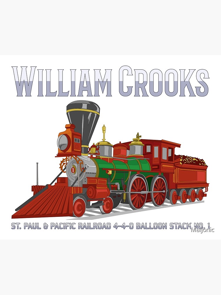 "William Crooks Balloon Stack No 1 4-4-0 Steam Locomotive Train Gift ...