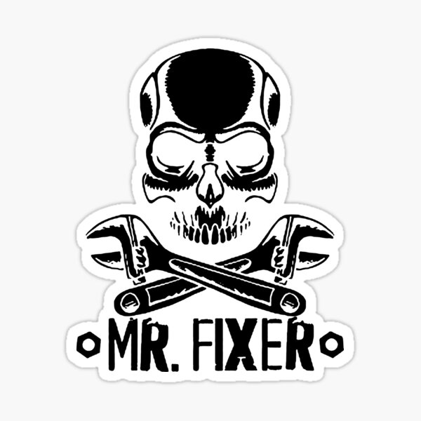 "Mr Fixer" Sticker by GLENDILE | Redbubble