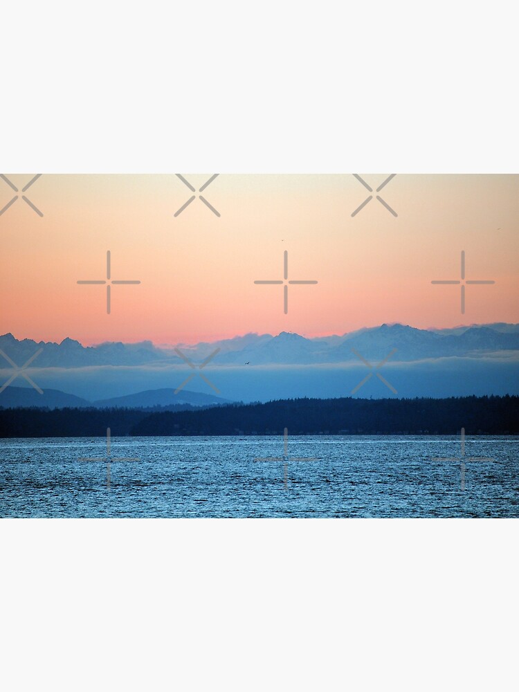 "Sunset Over Puget Sound, Bainbridge Island and the Olympic Mountains ...