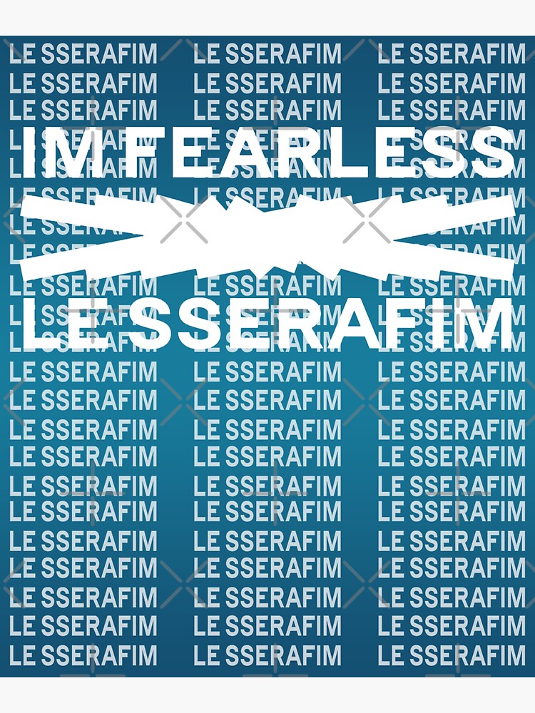"Lesserafim I'm Fearless" Sticker for Sale by hallyupunch | Redbubble