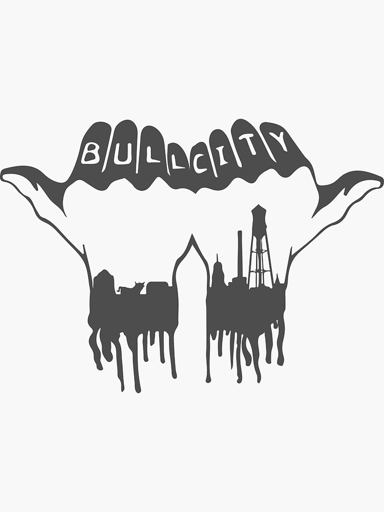 "Bull City- Durham, NC" Sticker by hgahagan | Redbubble