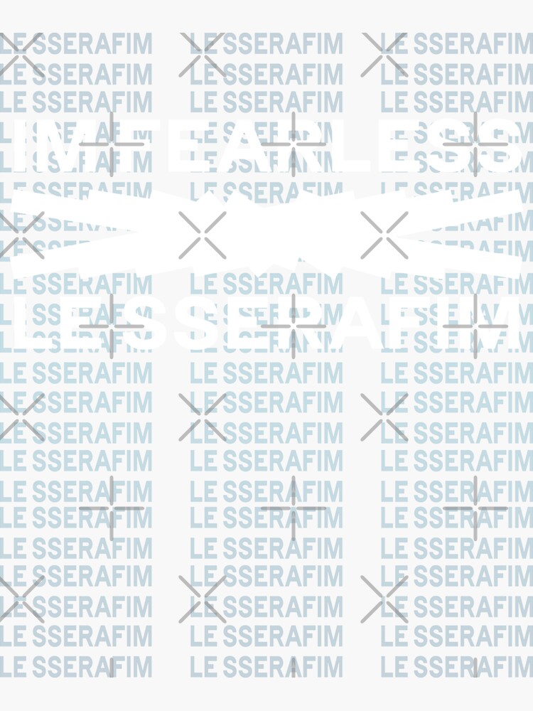 "Lesserafim I'm Fearless" Sticker by hallyupunch | Redbubble
