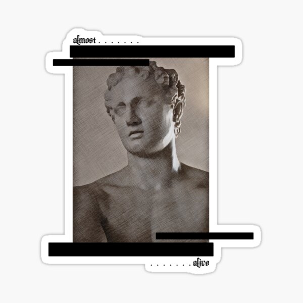 "Greek Statue " Sticker by AlmostAlive | Redbubble