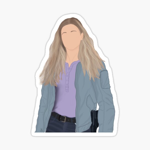 "Purple shirt Hailey" Sticker for Sale by Alliesart5021 | Redbubble