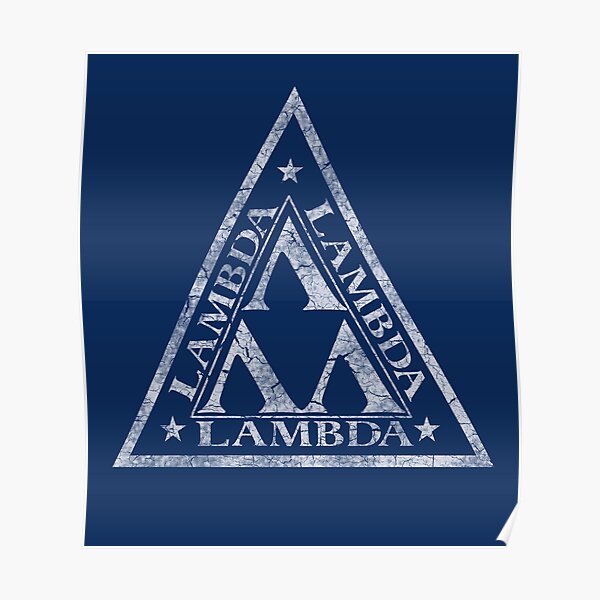 "LAMBDA LAMBDA LAMBDA" Poster for Sale by ImSecretlyGeeky | Redbubble