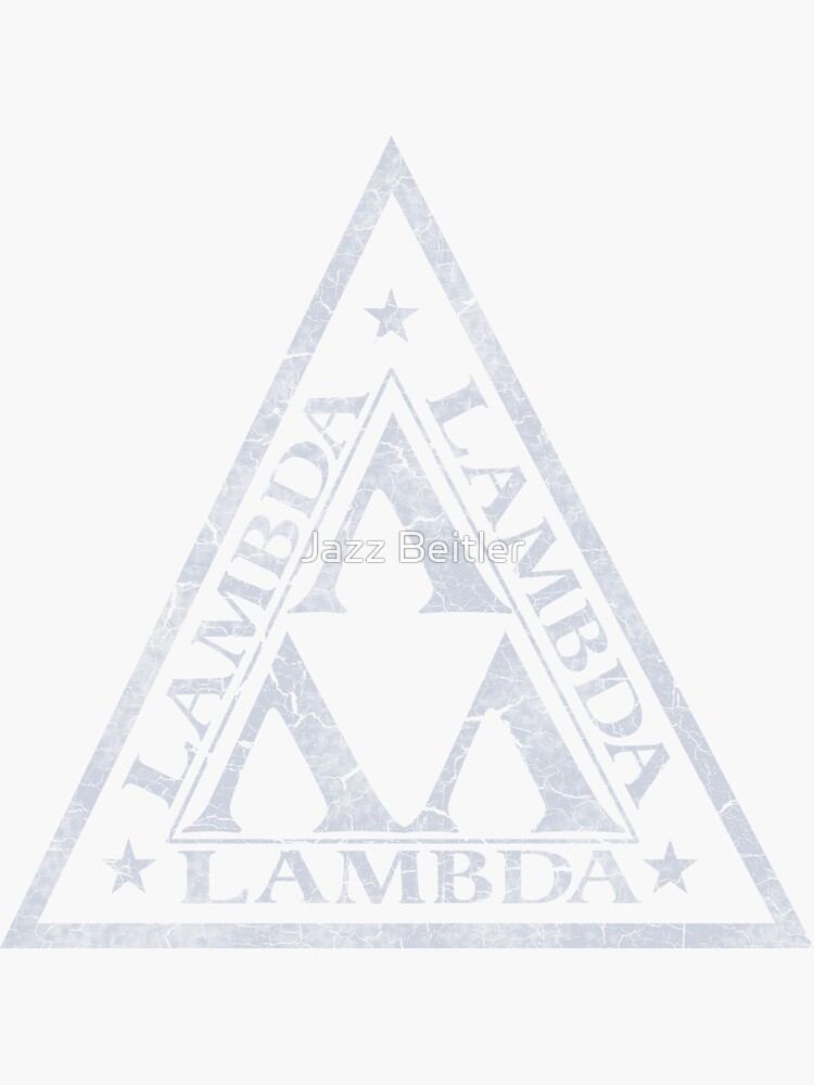 "LAMBDA LAMBDA LAMBDA" Sticker by ImSecretlyGeeky | Redbubble