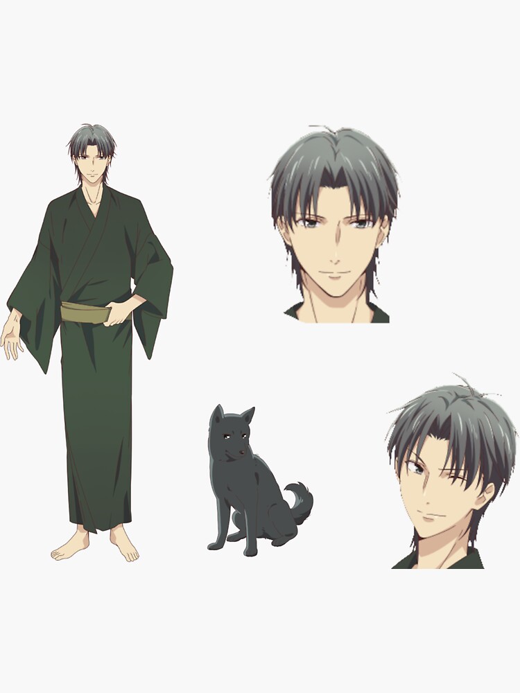 "Souma Shigure - Fruit Basket" Sticker by Jen0v | Redbubble